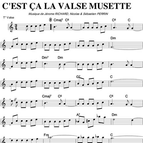 C'est Ça La Valse Musette Partition Accordéon Play-back - jeromerichard.fr